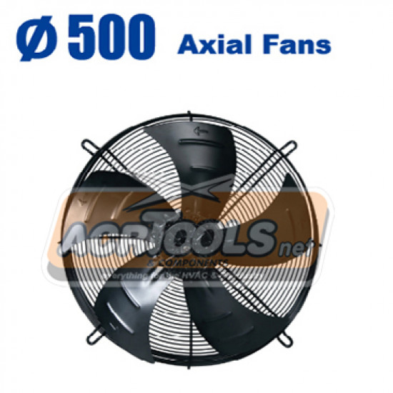 Axial Fans Motors : Axial Fan Φ500, external rotor, sunction,
