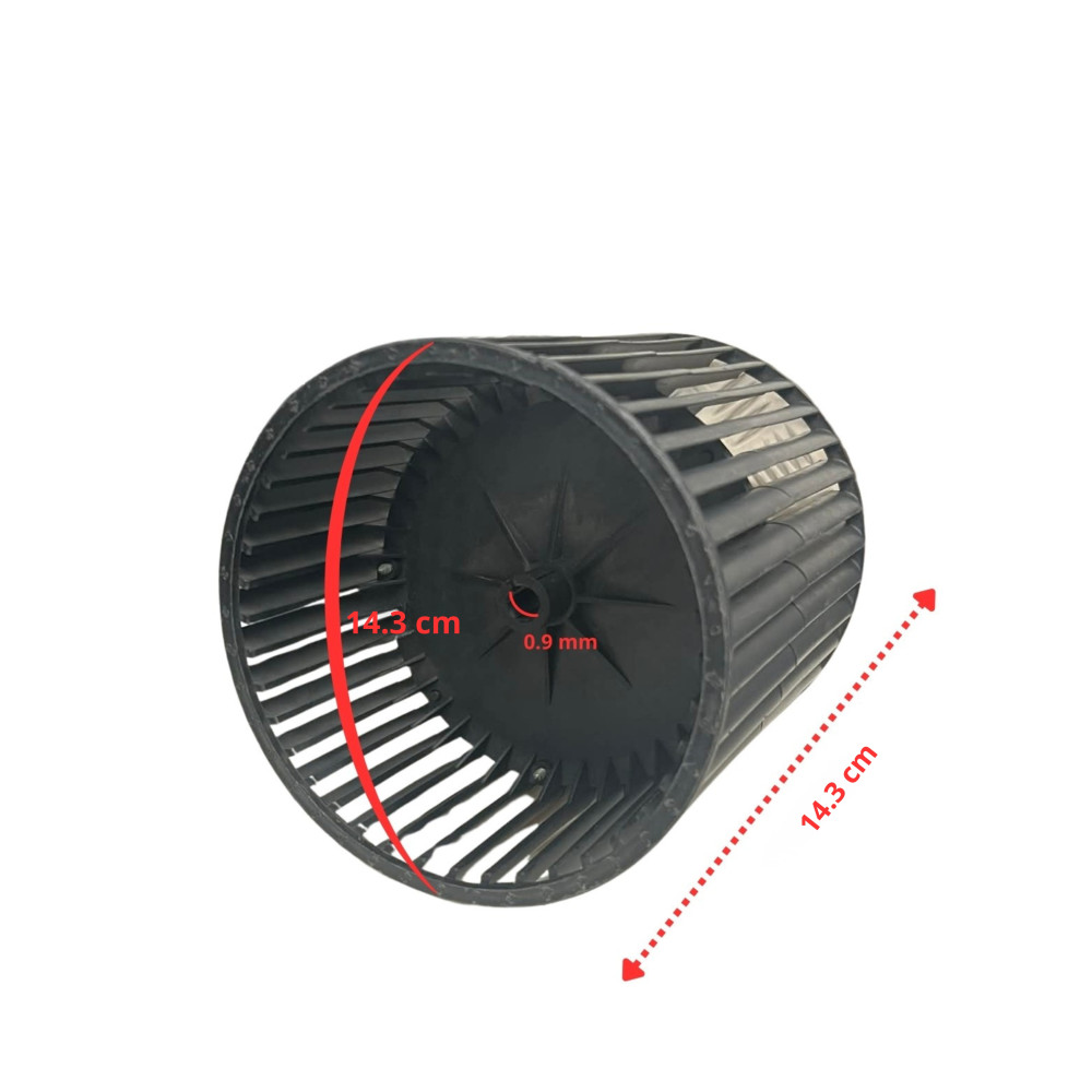 Air conditioner fan blades : Turbine blade (with Ø9 mm hub)