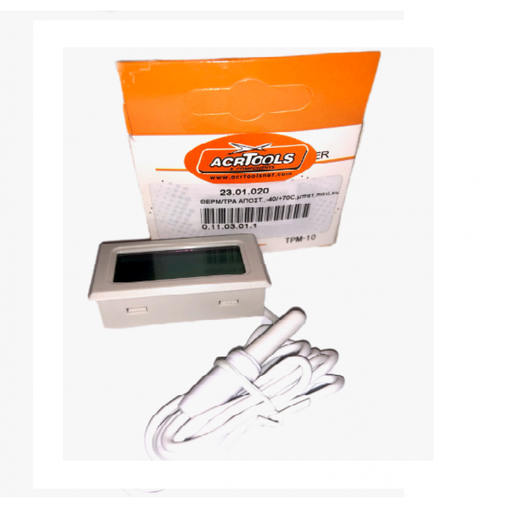 With external sensor : Distance thermometer, battery mini,