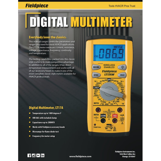 Clamps - Multi meters : LT17A – Digital Multimeter