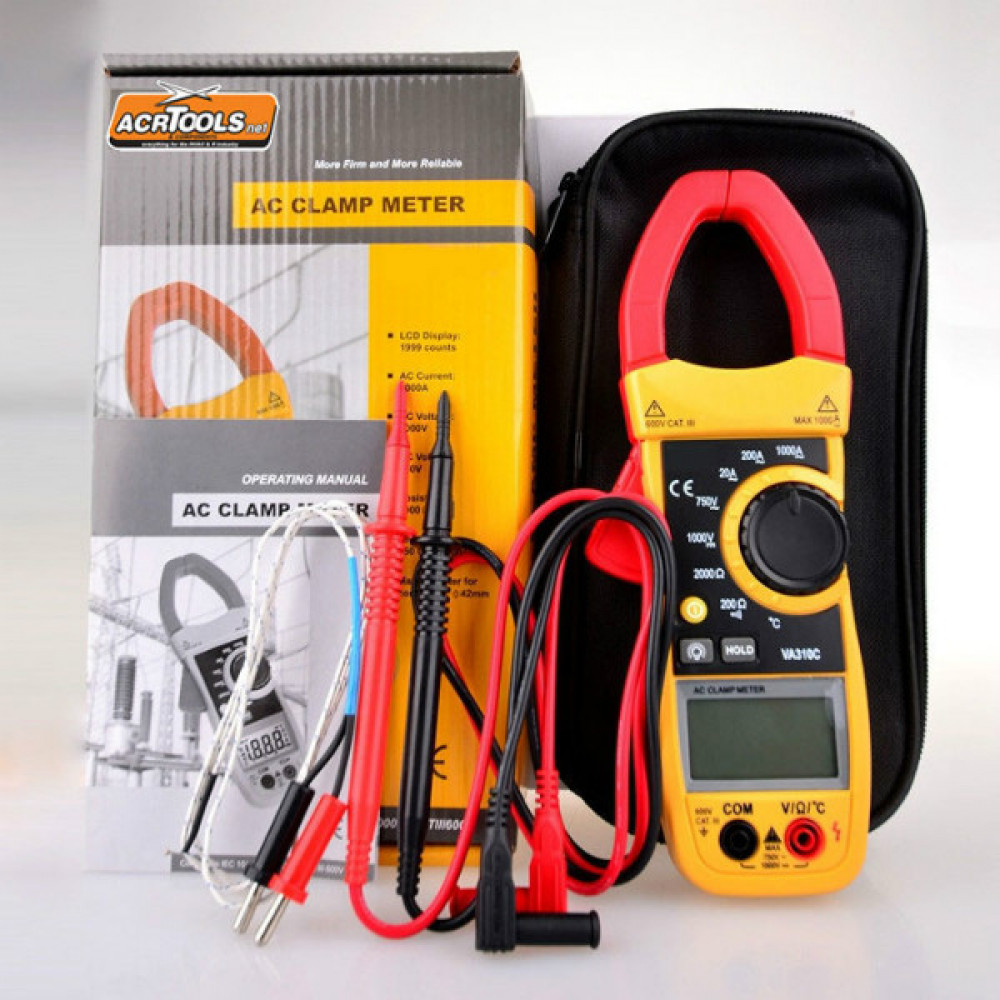 Clamps - Multi meters : ΑC current clamp with thermometer ...